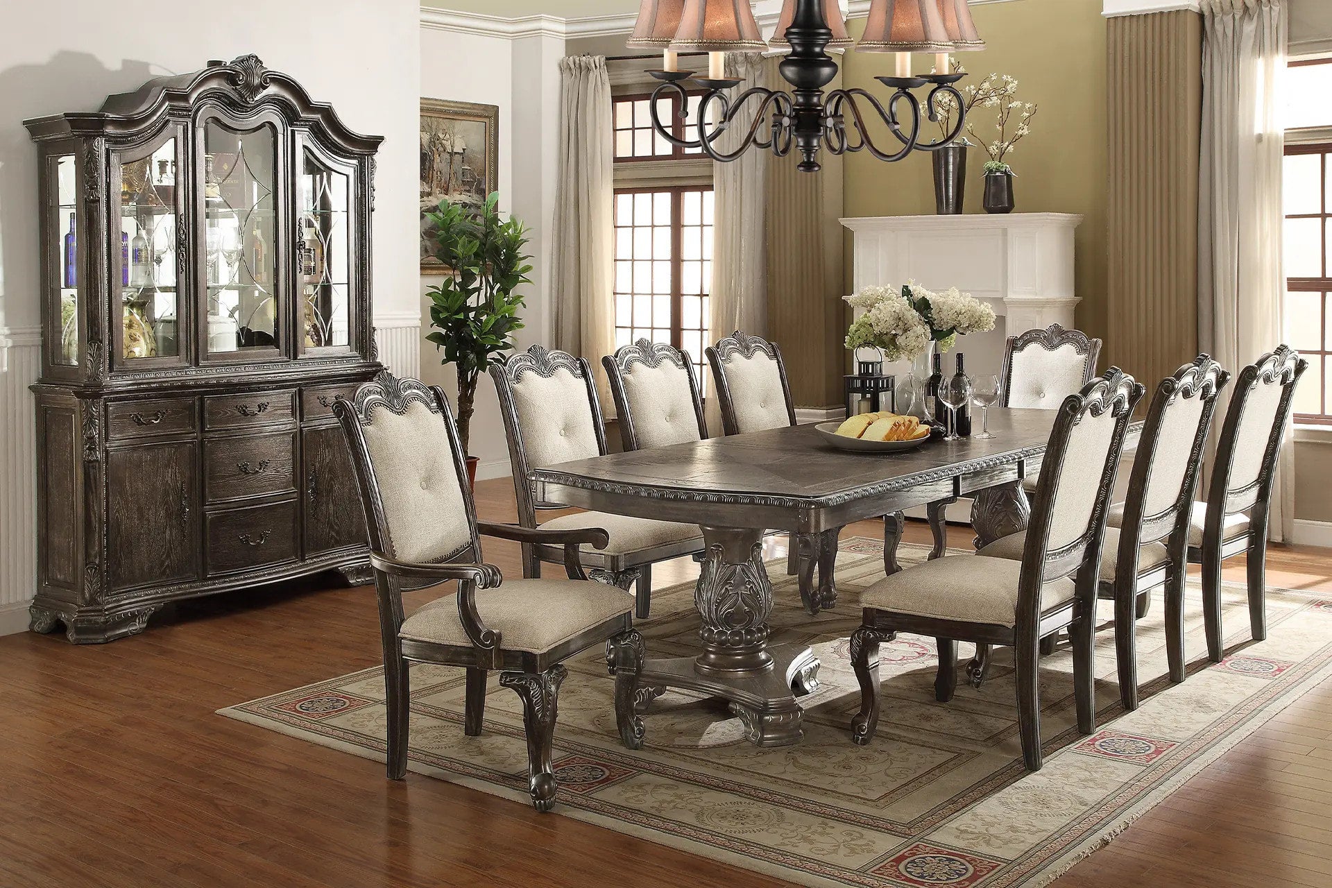 Formal Dining Near Hickory, NC: Solid Wood Formal, Ornate Dining Room ...