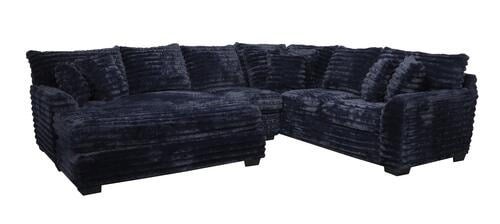 Hickory, NC: Large Faux Fur Sectional with Cuddler Chaise Kit ...