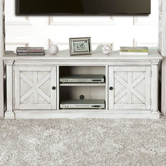 White vintage tv stand store